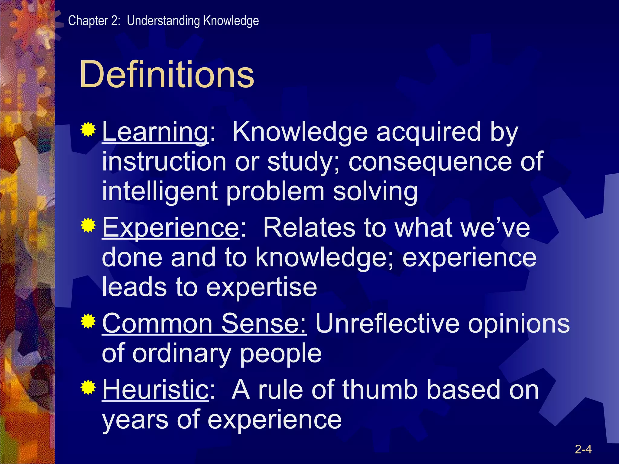Understanding knowledge | PPT