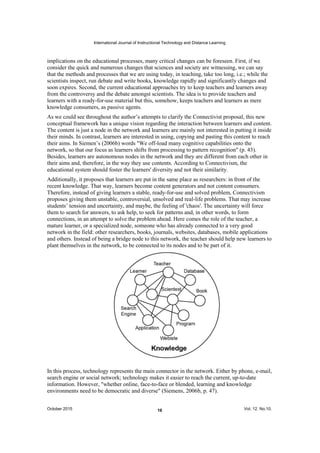 Understanding knowledge network, learning and connectivism | PDF | Computer Networking | Computing