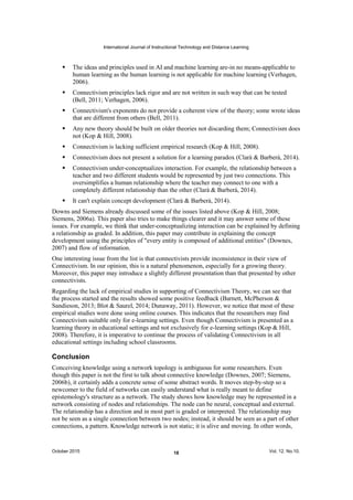 Understanding knowledge network, learning and connectivism | PDF | Computer Networking | Computing