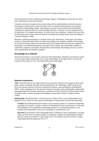 Understanding knowledge network, learning and connectivism | PDF | Computer Networking | Computing