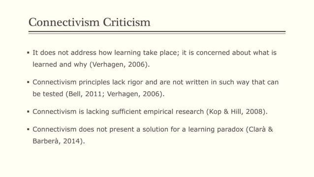 Understanding Connectivism | PPT