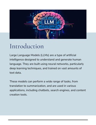 How Large Language Models Are Changing the AI Landscape | PDF