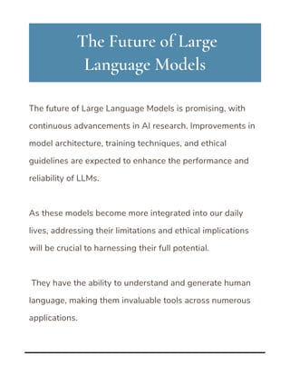 How Large Language Models Are Changing the AI Landscape | PDF