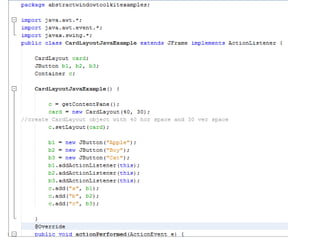 Understanding layout managers | PPT