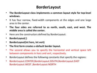 Understanding layout managers | PPT
