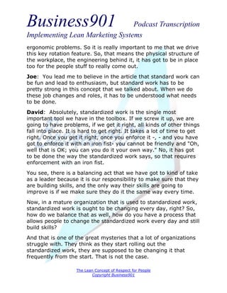 Understanding Lean Teamwork | PDF