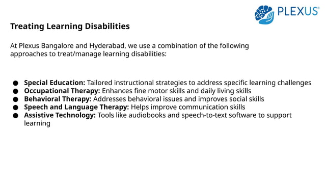 Understanding Learning Disabilities - Plexus | PPT