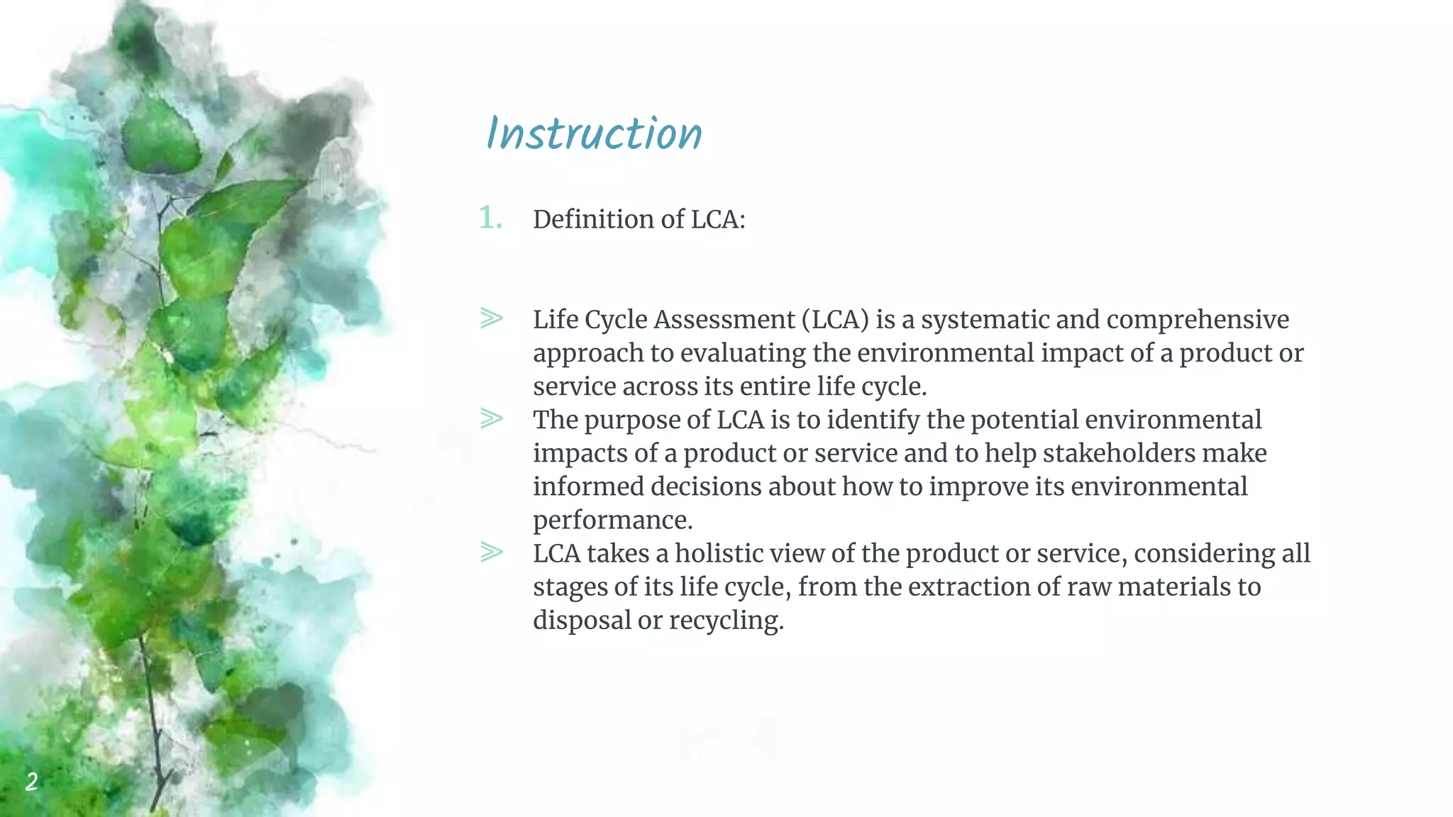 Understanding Life Cycle Assessment (LCA) in Qatar | PPTX