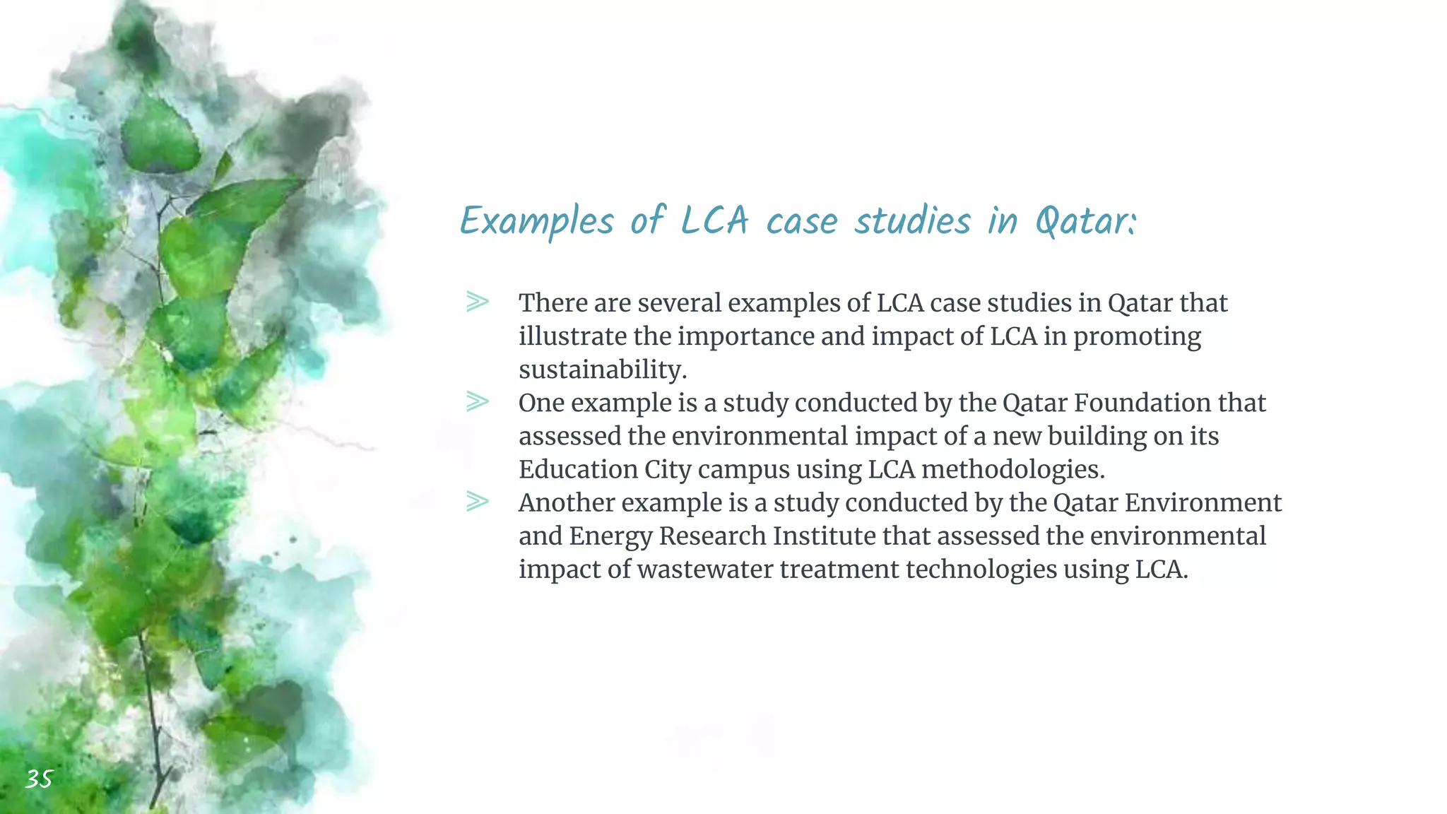 Understanding Life Cycle Assessment (LCA) in Qatar | PPTX