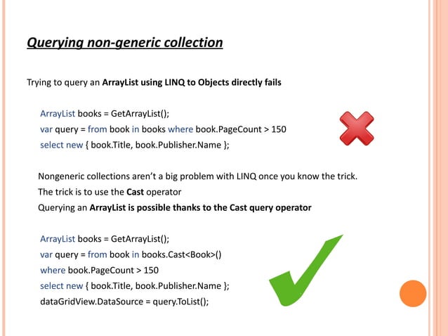 Understanding linq | PPT