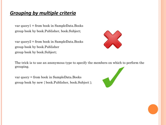 Understanding linq | PPT