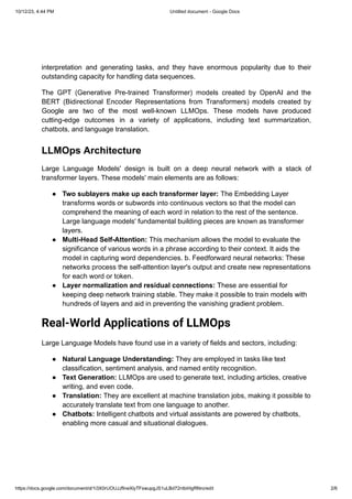 Understanding LLMOps-Large Language Model Operations | PDF