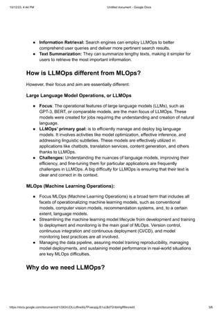 Understanding LLMOps-Large Language Model Operations | PDF