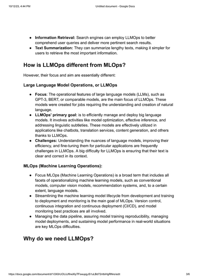 Understanding Llmops Large Language Model Operations Pdf
