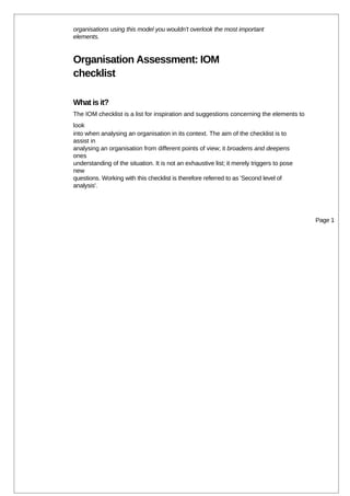 Understanding logframme __organisation_assessment___iom____by_dr_malik ...