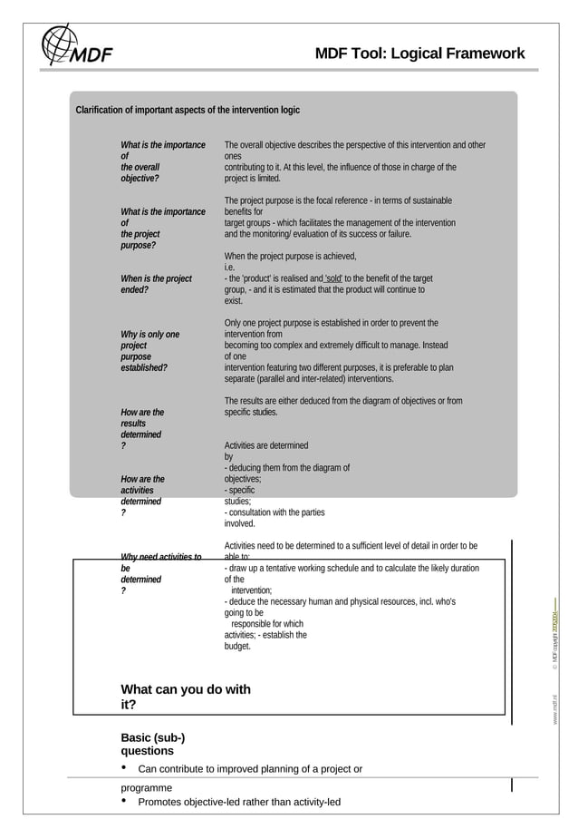 Understanding logical framework_methodology___by_dr_malik_khalid_mehmood_ph_d | PDF