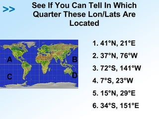 Understanding Longitude And Latitude | PPT