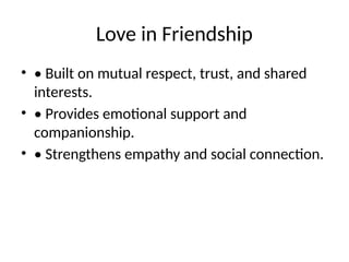 Understanding Love, It's Types, Hierarchy, and Impact on Understanding ...
