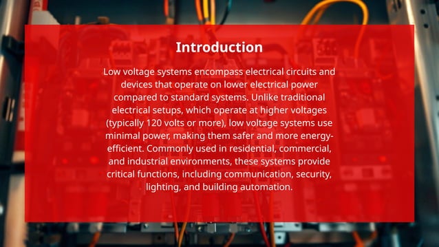 Understanding Low Voltage Design: Key Principles and Applications | PPT