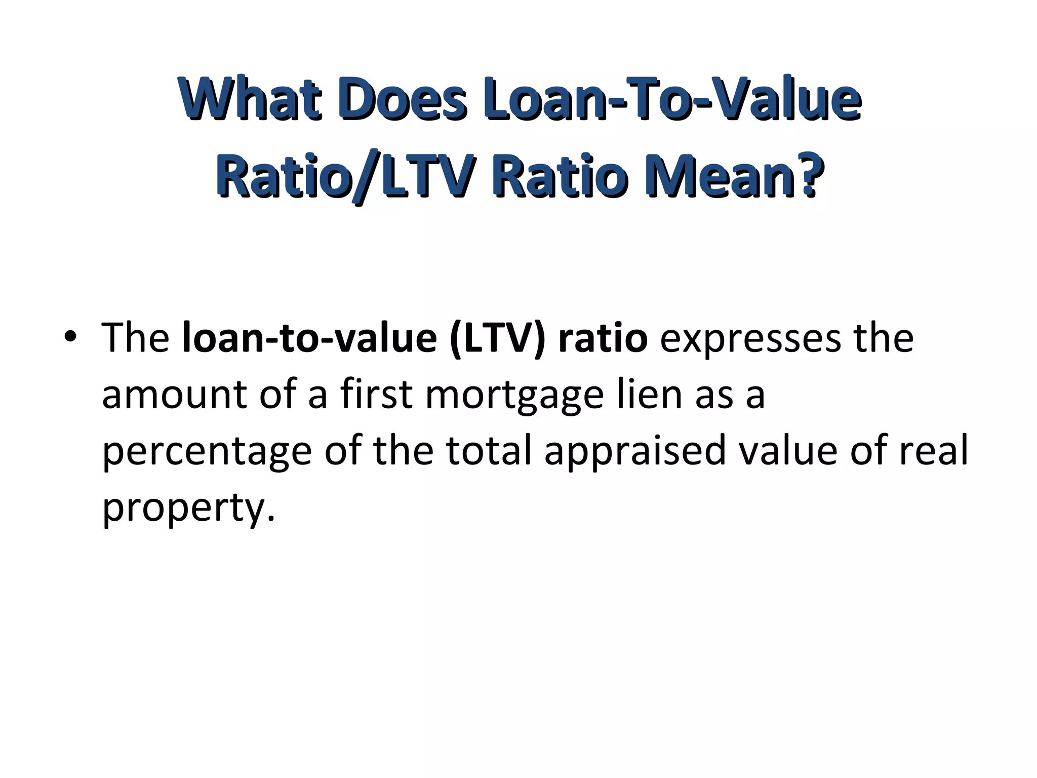 Understanding LTV / CLTV | PPT