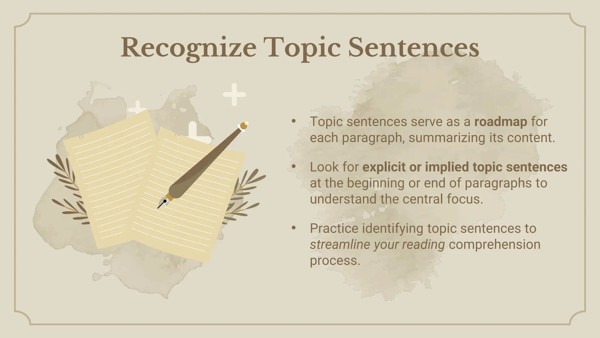 Understanding Main Idea of Text Reading. | PPT