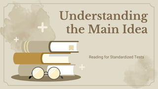 Understanding Main Idea of Text Reading. | PPT