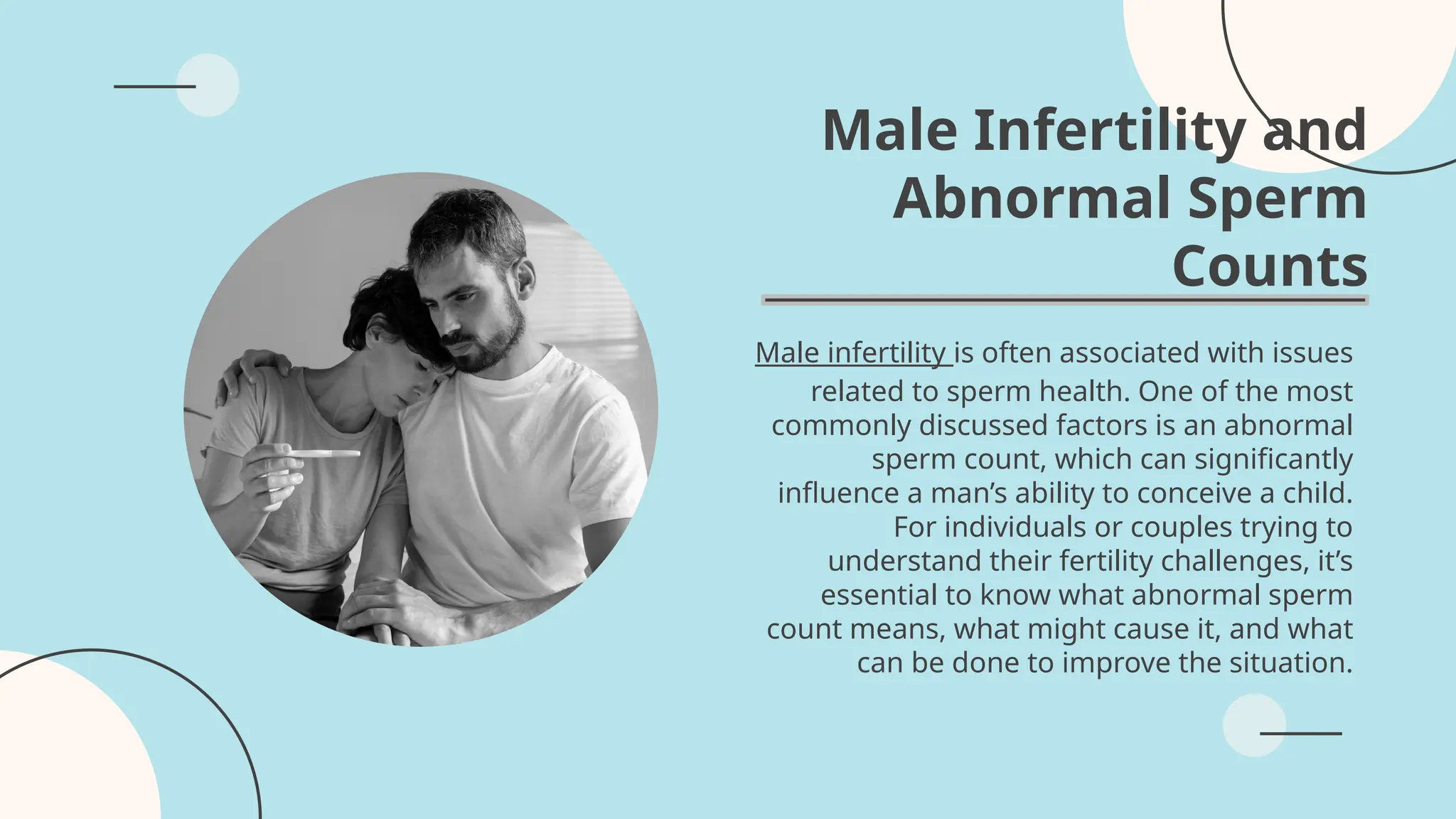 Understanding Male Infertility and Abnormal Sperm Counts | PPTX