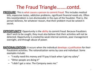 Understanding & Managing Fraud Rrisk | PPTX | Business Accounting ...