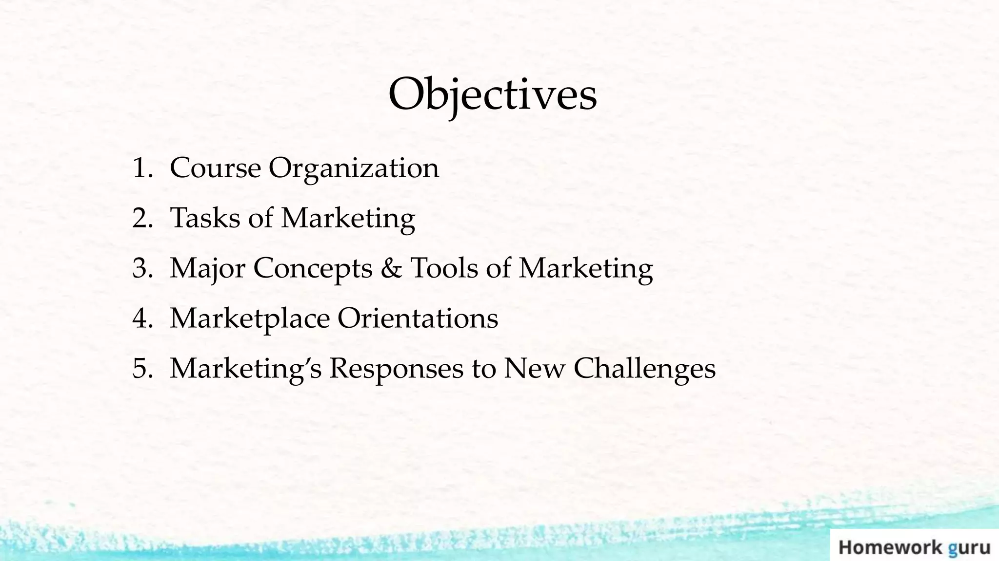 Understanding Marketing Management | PPTX