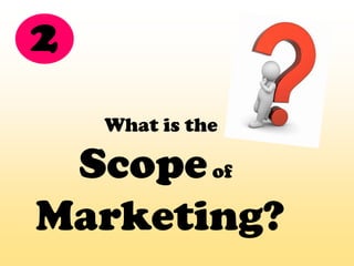 Understanding marketing management-scope | PDF