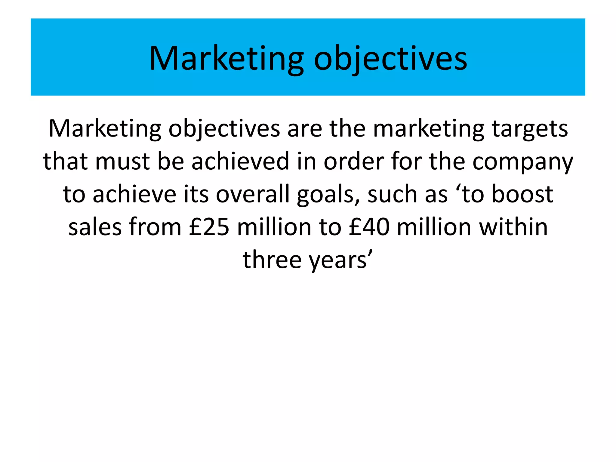 Understanding marketing objectives | PPTX