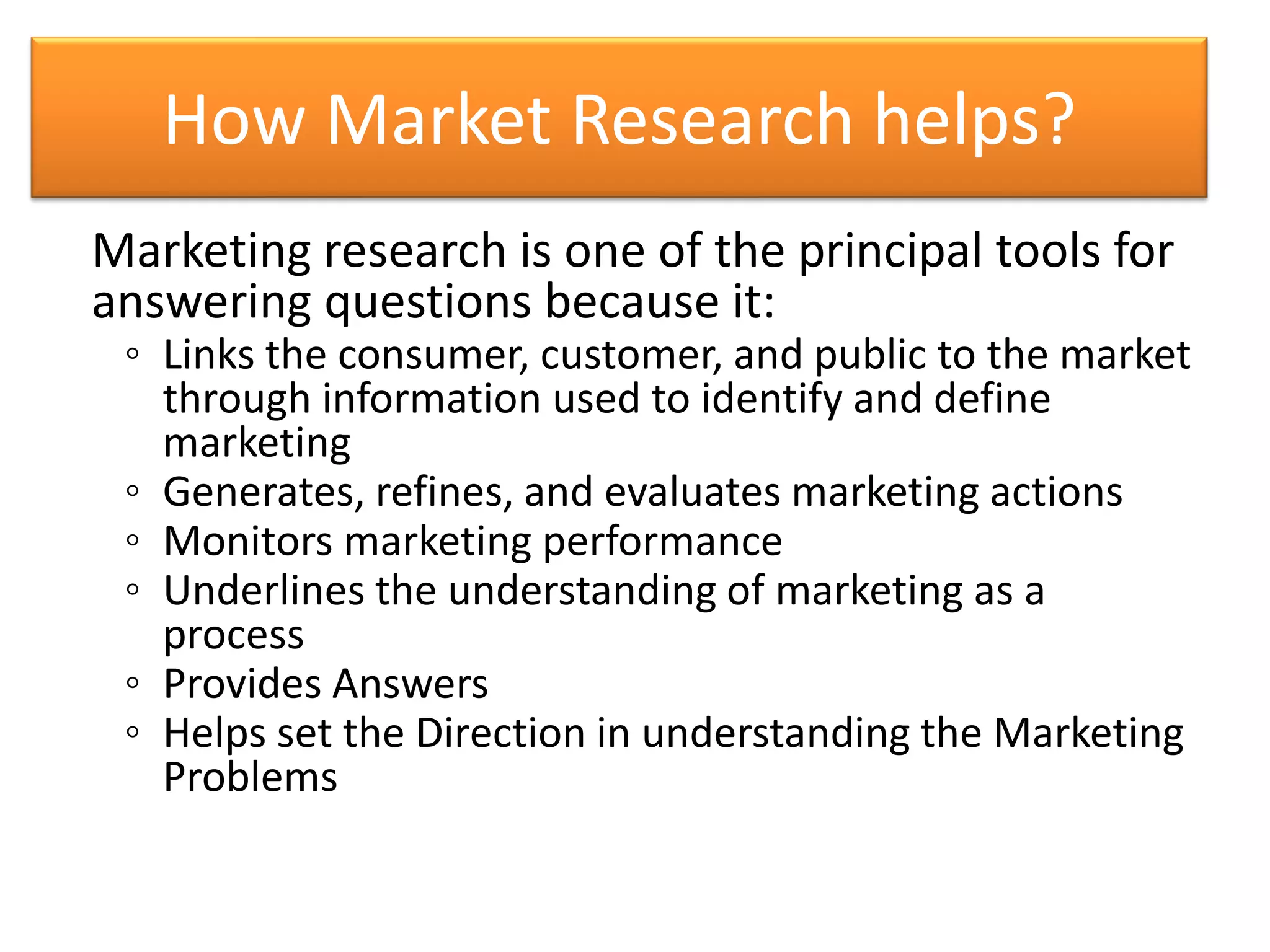 Understanding market research - Moses Gomes | PPT