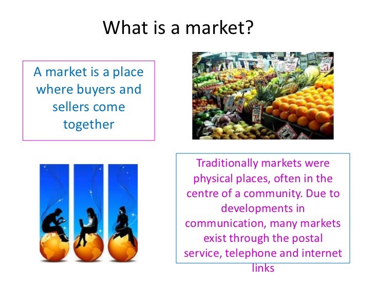 Understanding markets