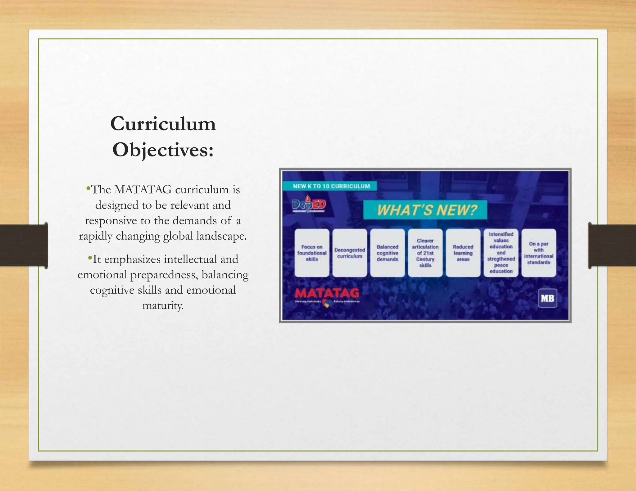 From Vison to Classroom: Matatag Curriculum | PPTX