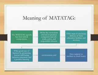 From Vison to Classroom: Matatag Curriculum | PPTX