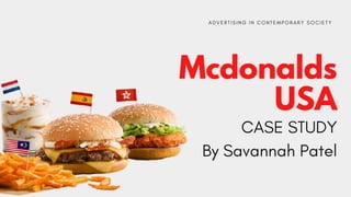 Understanding mcdonald's usa advertising strategy | PDF