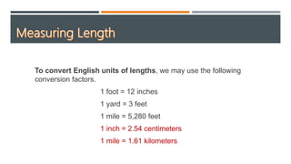 Understanding measurement and measuring devices | PPT