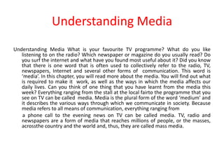 Understanding media