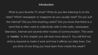 Understanding Media - Class 7 Civics (Social Studies) | PDF