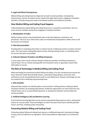 Understanding Medical Billing and Coding Fraud: A Comprehensive Guide | PDF