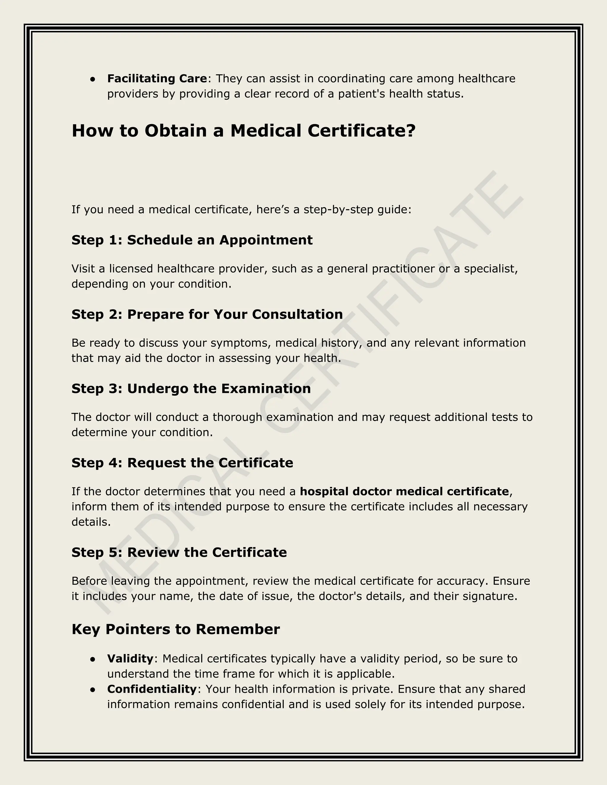 Understanding Medical Certificates: What You Need to Know | PDF | Free ...