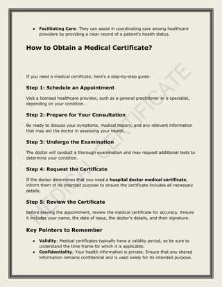 Understanding Medical Certificates: What You Need to Know | PDF