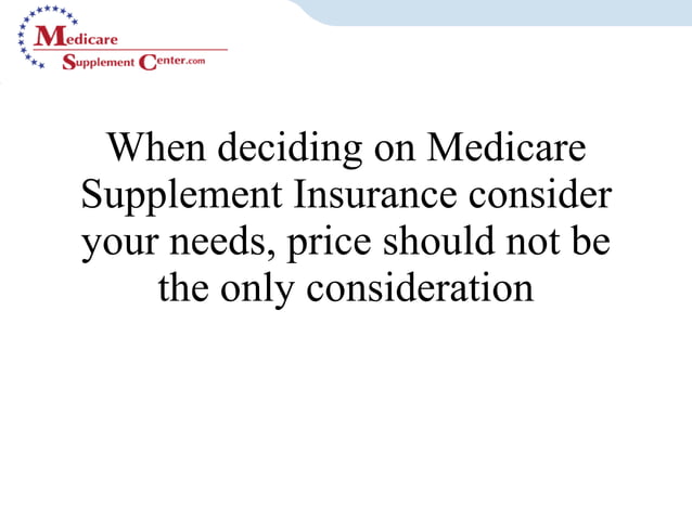 Understanding medicare supplemental insurance | PPT