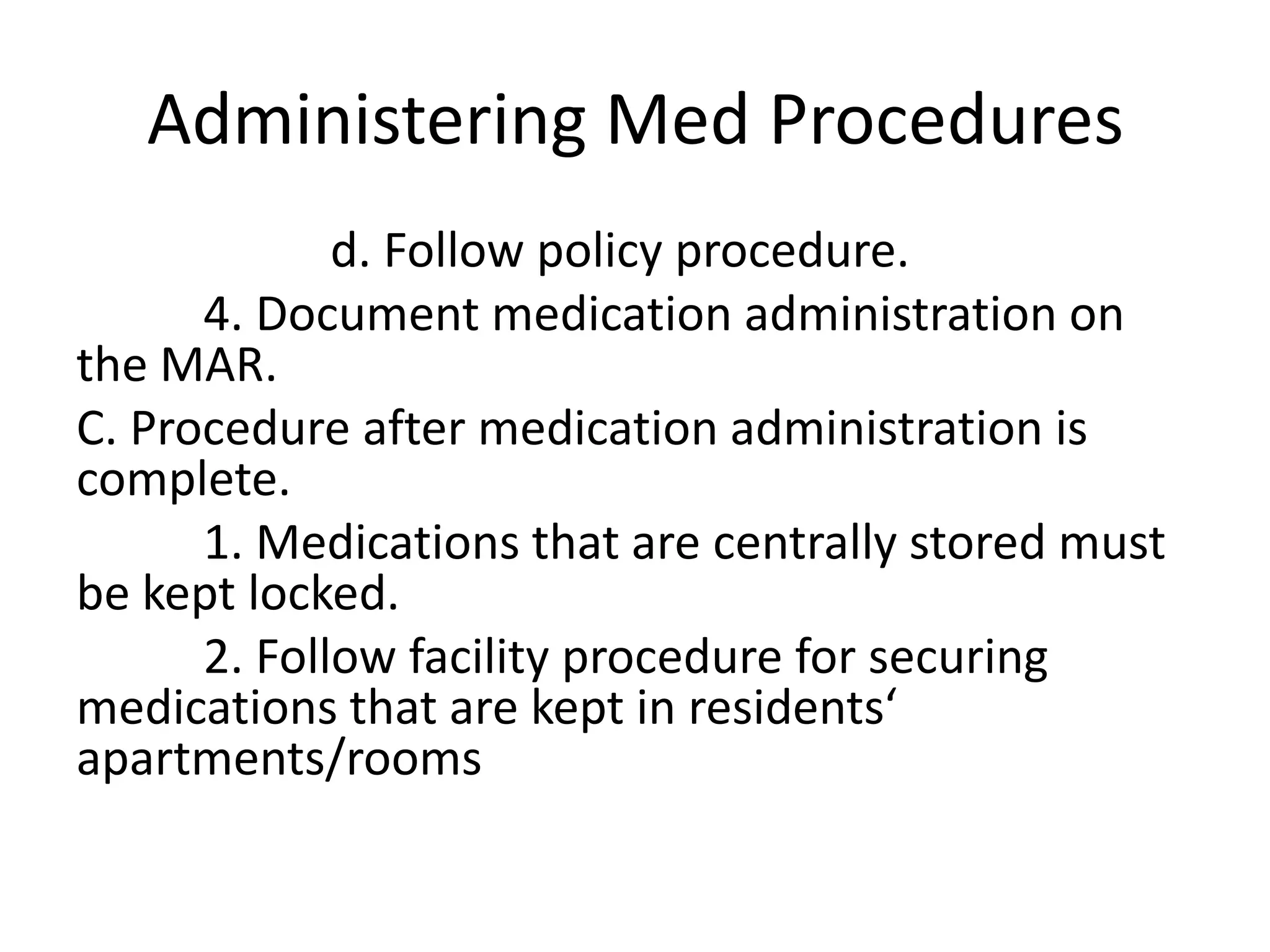 Understanding medication procedures | PPTX