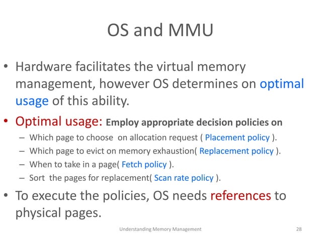 Understanding memory management | PPT