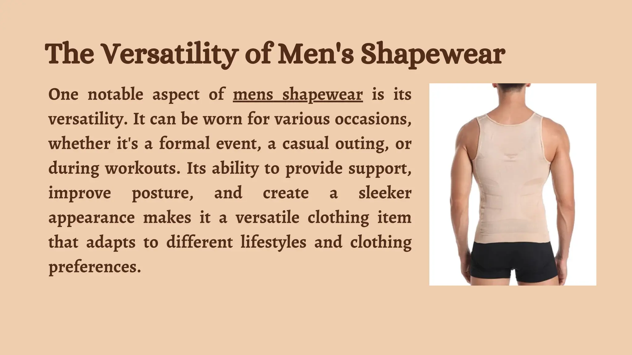 Understanding Men's Shapewear Benefits.. | PPT