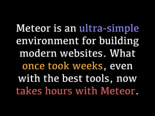 Understanding meteor | PDF | Web Development | Internet
