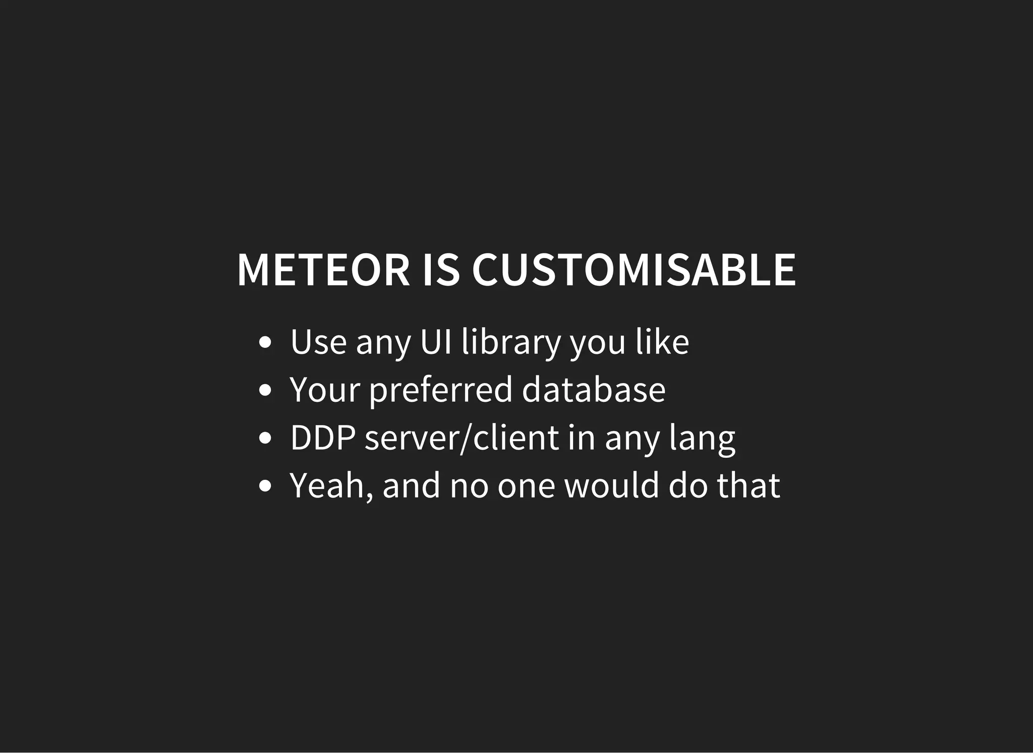 Understanding Meteor Stack | PPT