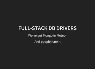 Understanding Meteor Stack | PPT