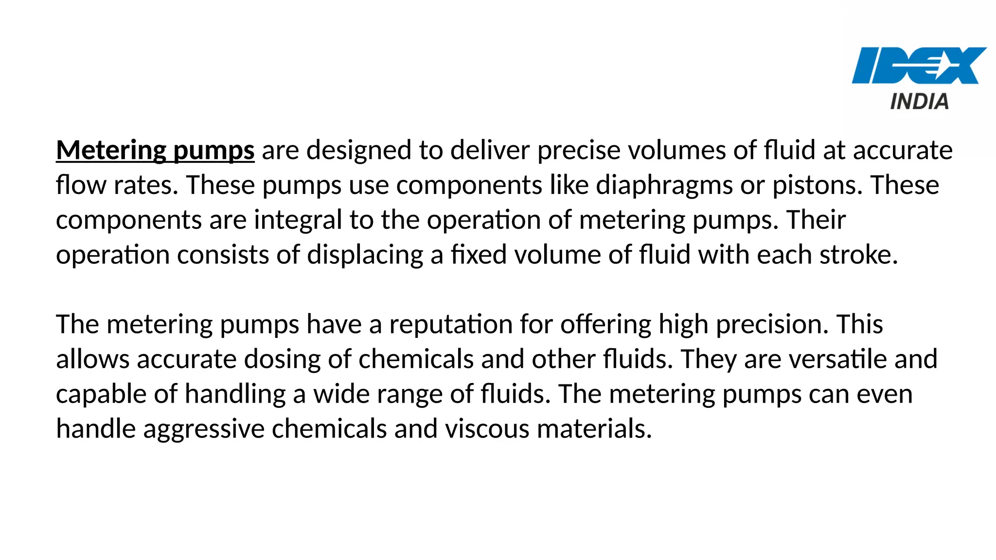 Understanding Metering Pump Technologies: A Complete Overview | PPTX